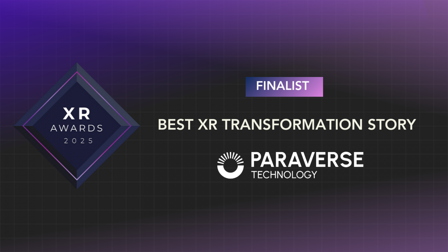 Paraverse Cloud XR Earns XR Awards 2025 Finalist Recognition